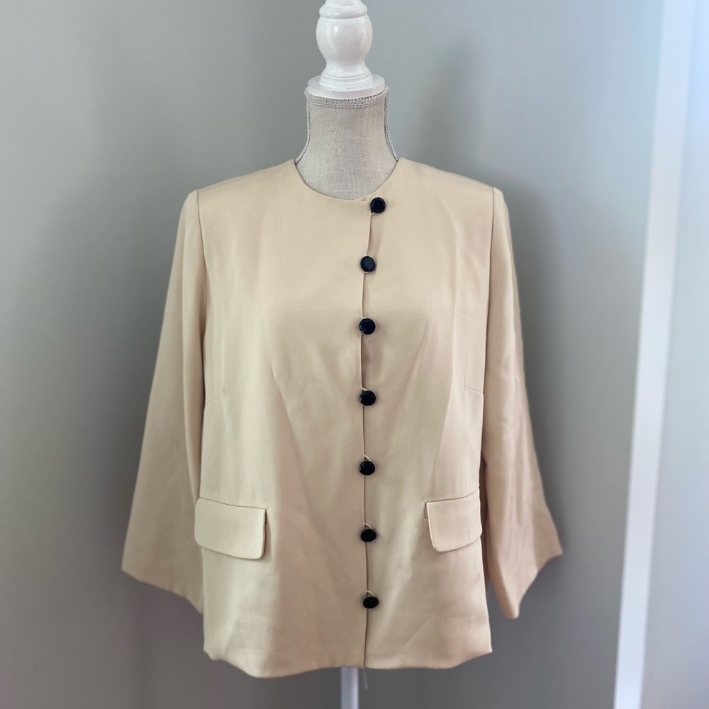 Mark Heister Vintage Cream Silk Jacket - Gem